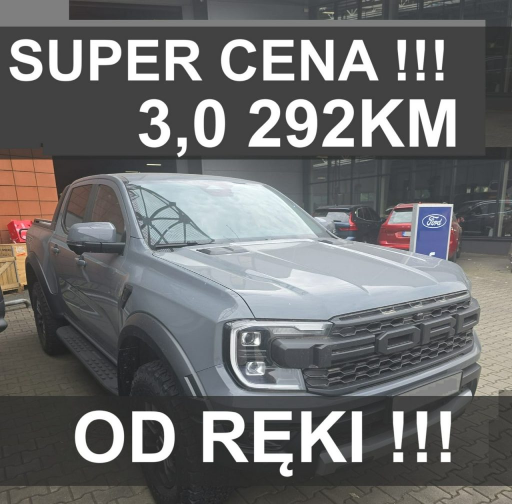 Ford Ranger Raptor Conquer Grey 3,0 V6 292KM Super Niska Cena! 2024 ...